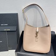 YSL Le 5 À & Soft Small In Smooth Leather Dusty Grey 23x22x8.5 cm ...